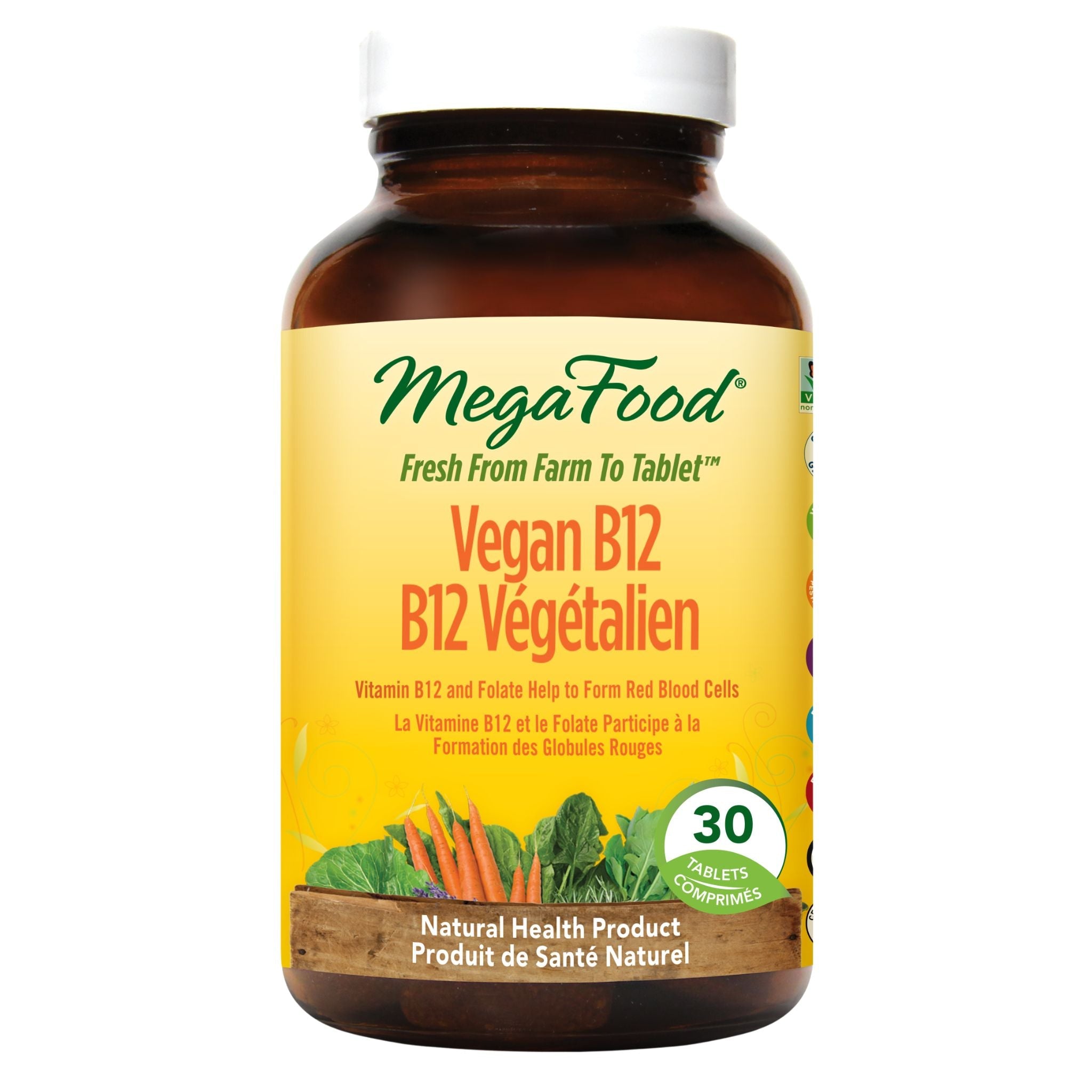MegaFood Vegan B12 30 Tablets- Nature's Source