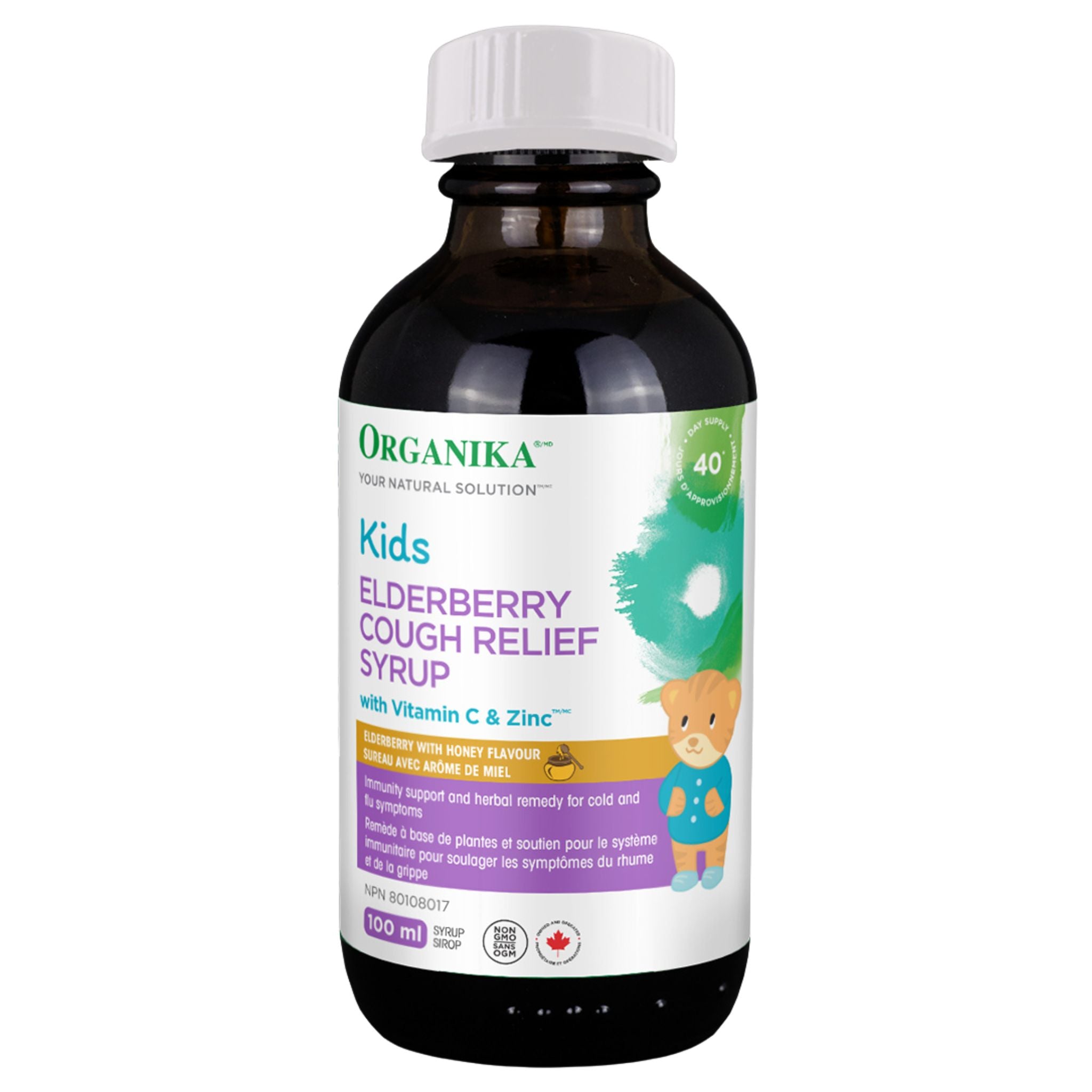 Organika Kids Elderberry Cough Relief Syrup 100ml Online - Nature's Source